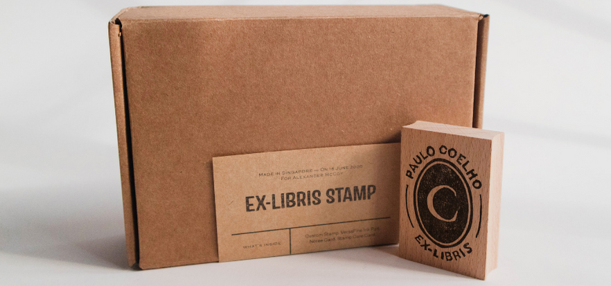 "Oval Vintage Inspired Ex-Libris" Handmade Book Stamp - Westside Prints ...